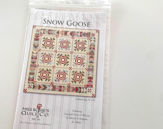 Snow Goose Quilt Pattern - RQC 136 Miss Rosie Quilt Company - Etsy