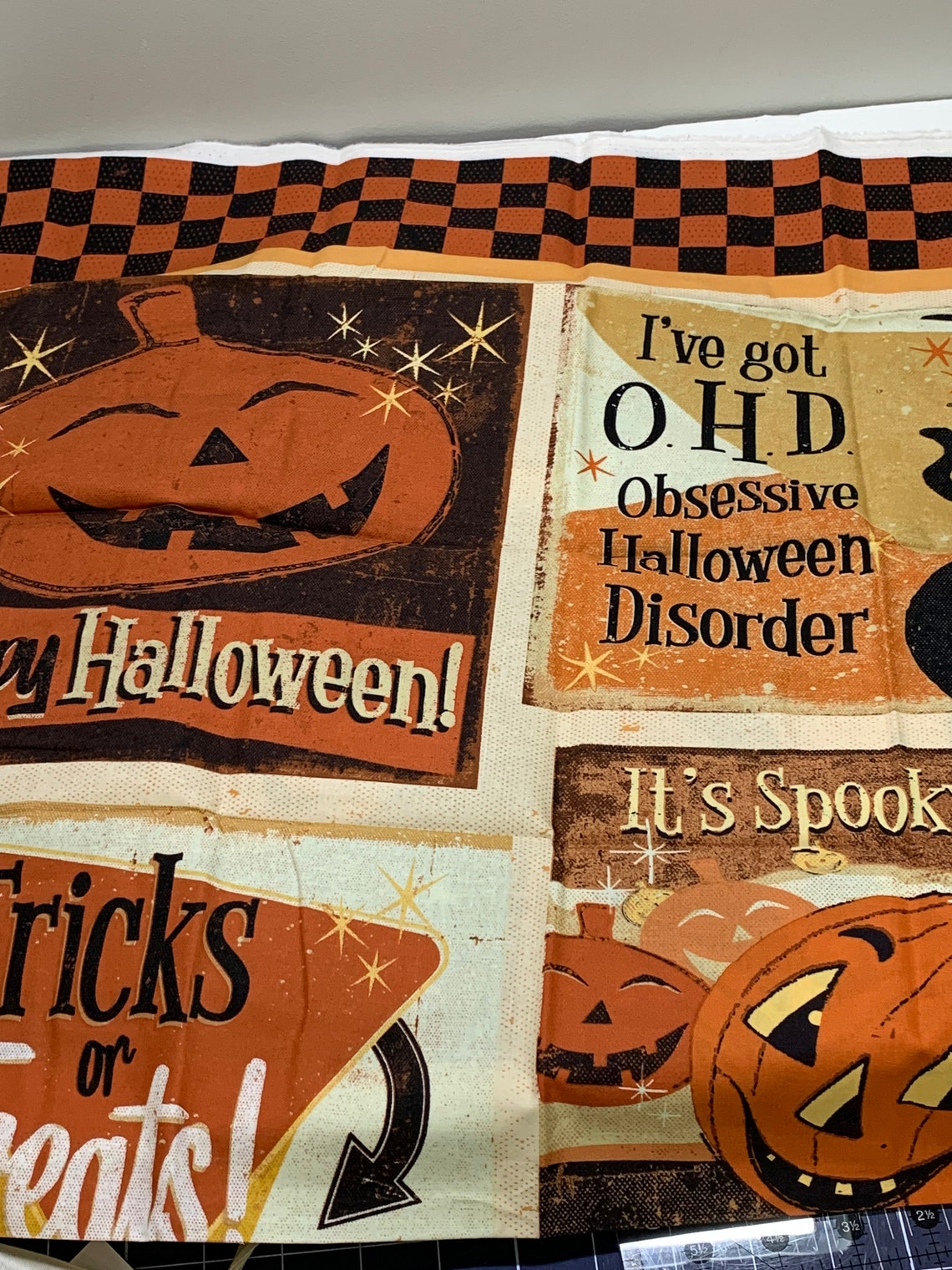 Retro Halloween Fat Quarter / Panel Bundle Clothworks Dan - Etsy