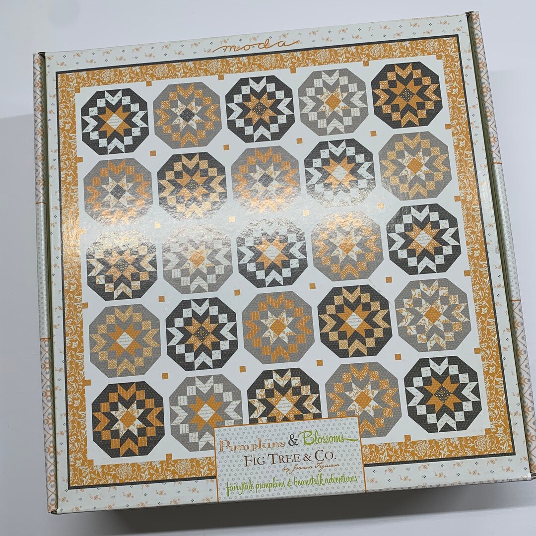 Moda Pumpkins and Blossoms Midnight Moon Quilt Kit - Fig Tree - Out of ...