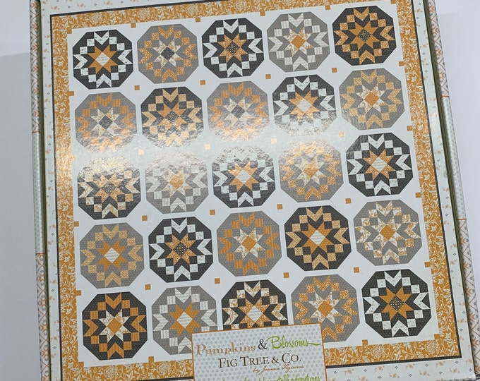 Pumpkins Blossoms Quilt Kit Using Pumpkins & Blossoms With Pattern by ...