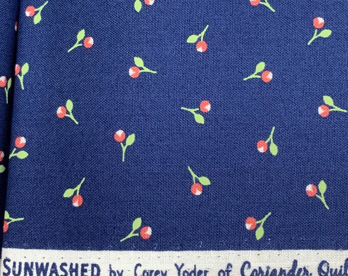 Sunwashed Midnight Bittie Buds Ditsy Small Floral Buds Cotton Fabric ...