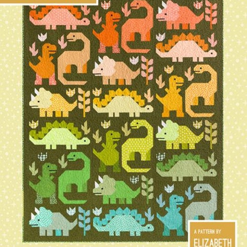 Dinosaurs Quilt Pattern EH 058 Patterns by Elizabeth Hartman - Etsy