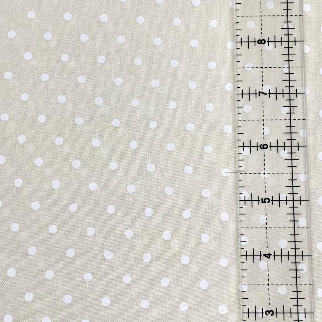 Dottie Dot Dots Cream White Cotton Fabric - My Summer House - Bunny Hill - 3046 17 Moda - Sold ...