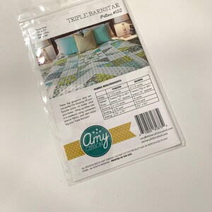 Triple Barnstar Quilt Pattern - Amy Gibson - AG102 - Etsy