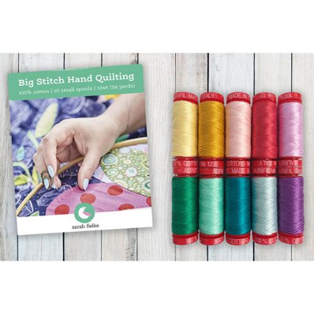 Aurifil Big Stitch Hand Quilting Thread Set SF12BSHQ10 Aurifil - Etsy
