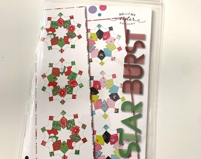 Starburst Table Runner Quilt Pattern W/templ MMS 20546 Me & My Sister ...