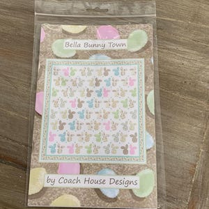 Bunny Town Quilt Pattern - CHD 2116 Coach House - Bella Bunny Town - Etsy