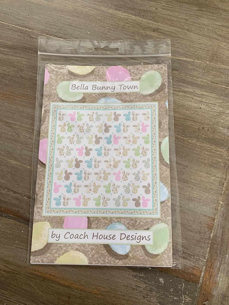 Bunny Town Quilt Pattern - CHD 2116 Coach House - Bella Bunny Town - Etsy