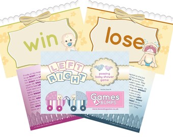 Left right game | Etsy