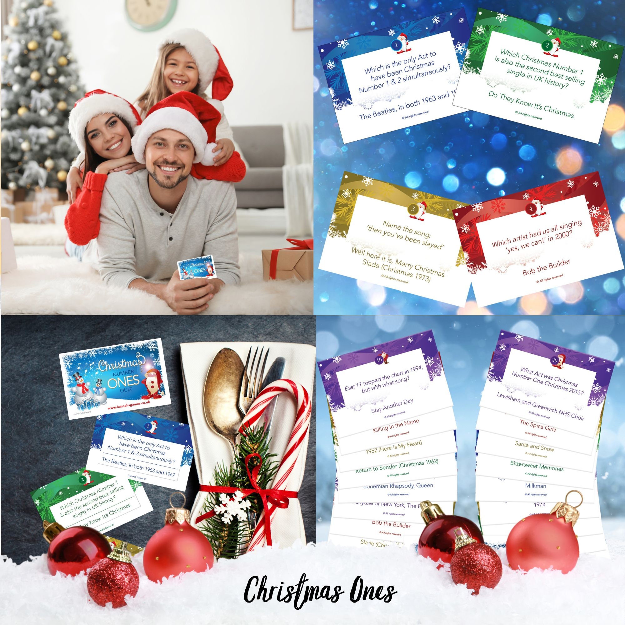 Ultimate Christmas Quiz Bundle Family Party Games, Carols Trivia ...