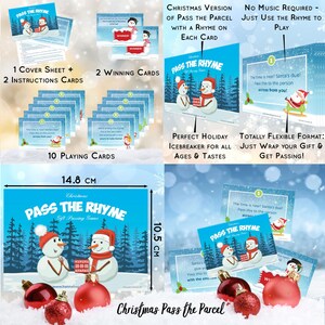 Christmas Bingo, Pass the Parcel, Pub Quiz Trivia Games Festive Family ...