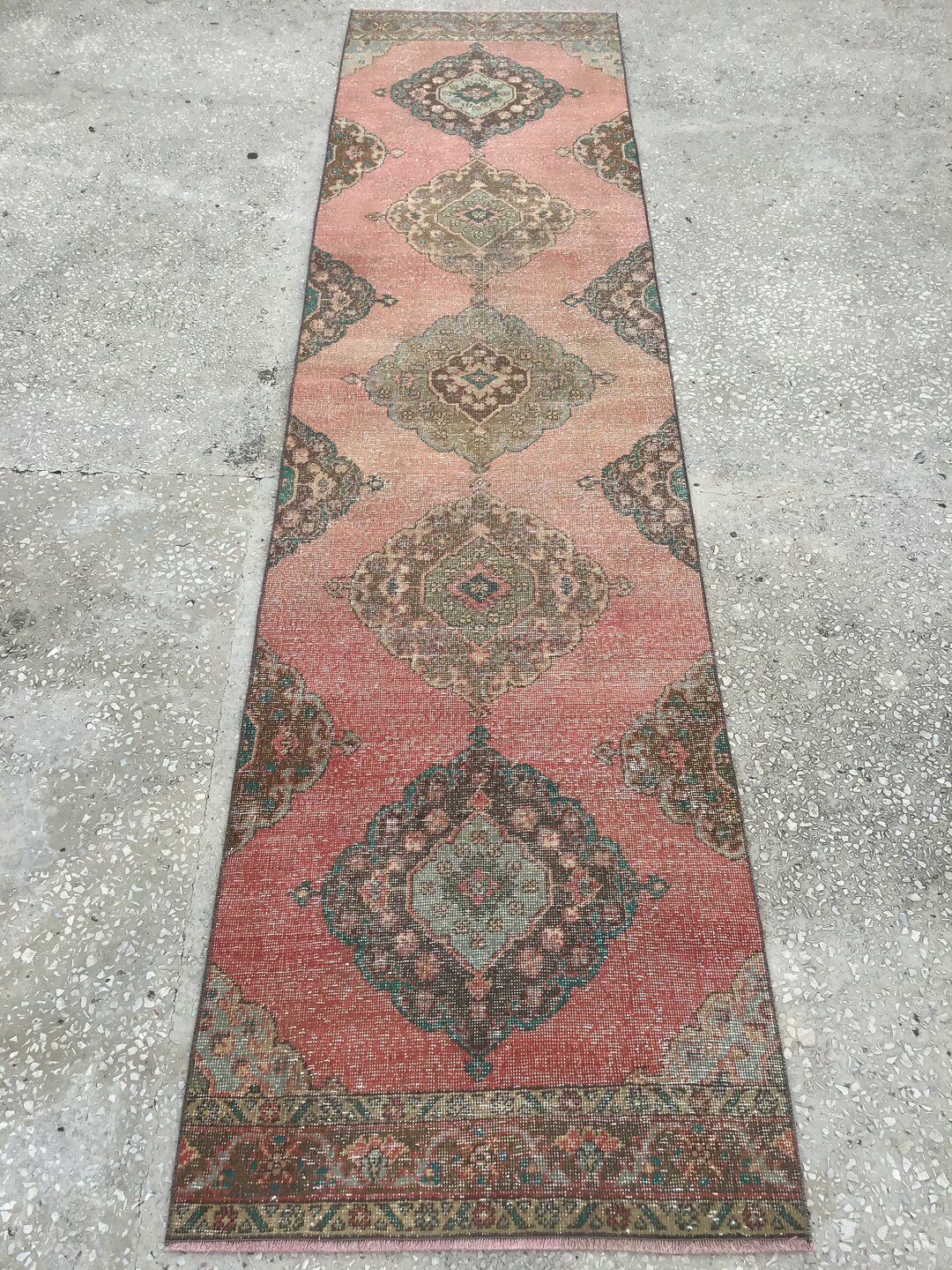 12.2x2.9 Feet 371x89 Cm Runner,muted Runner,pastel Runner,oriental ...