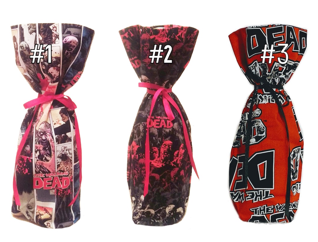 Walking Dead Fabric Wine Bag Reusable TWD Series Fan Gift - Etsy