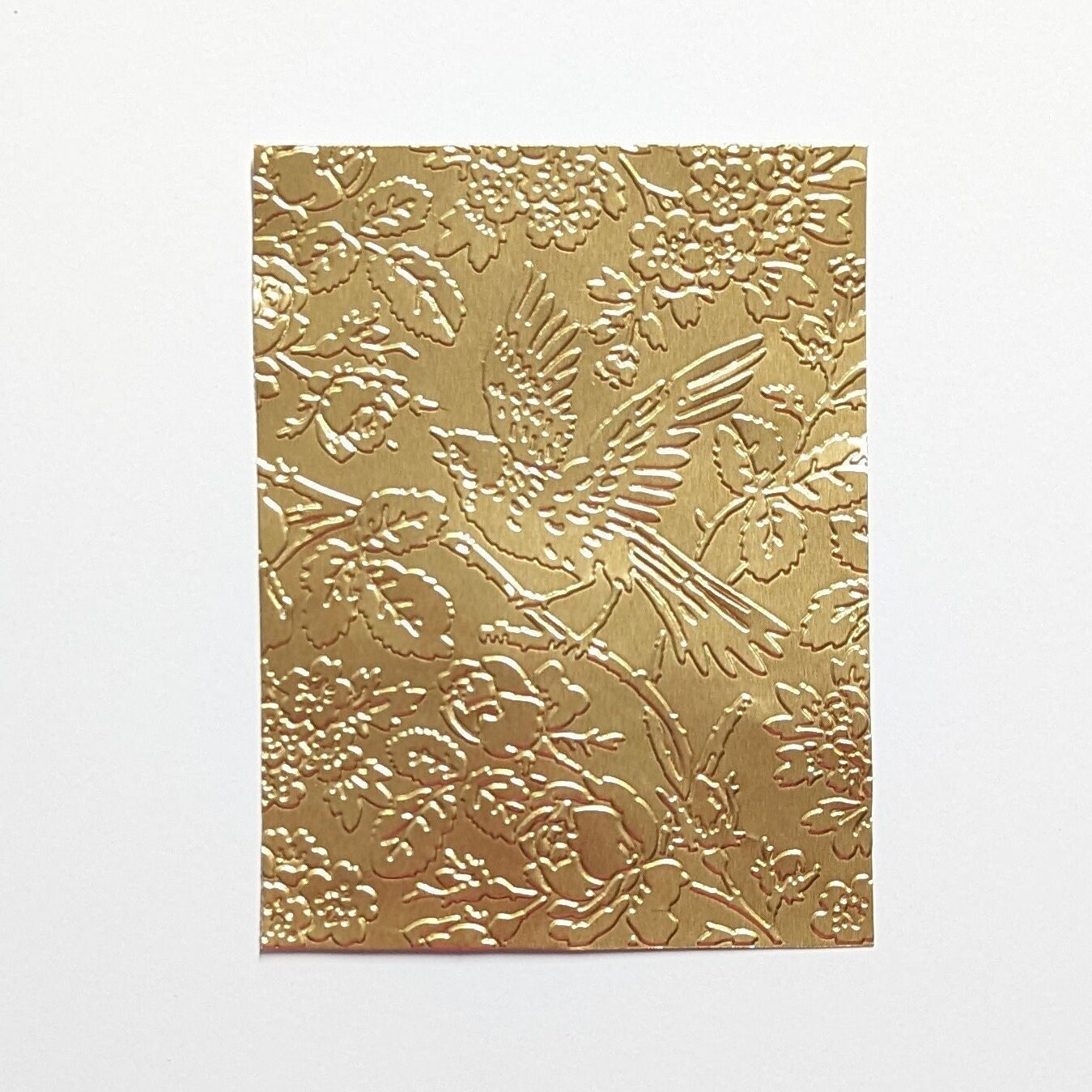 3D Embossed Cardstock Panels for DIY Cards Bird Embossed and Debossed ...