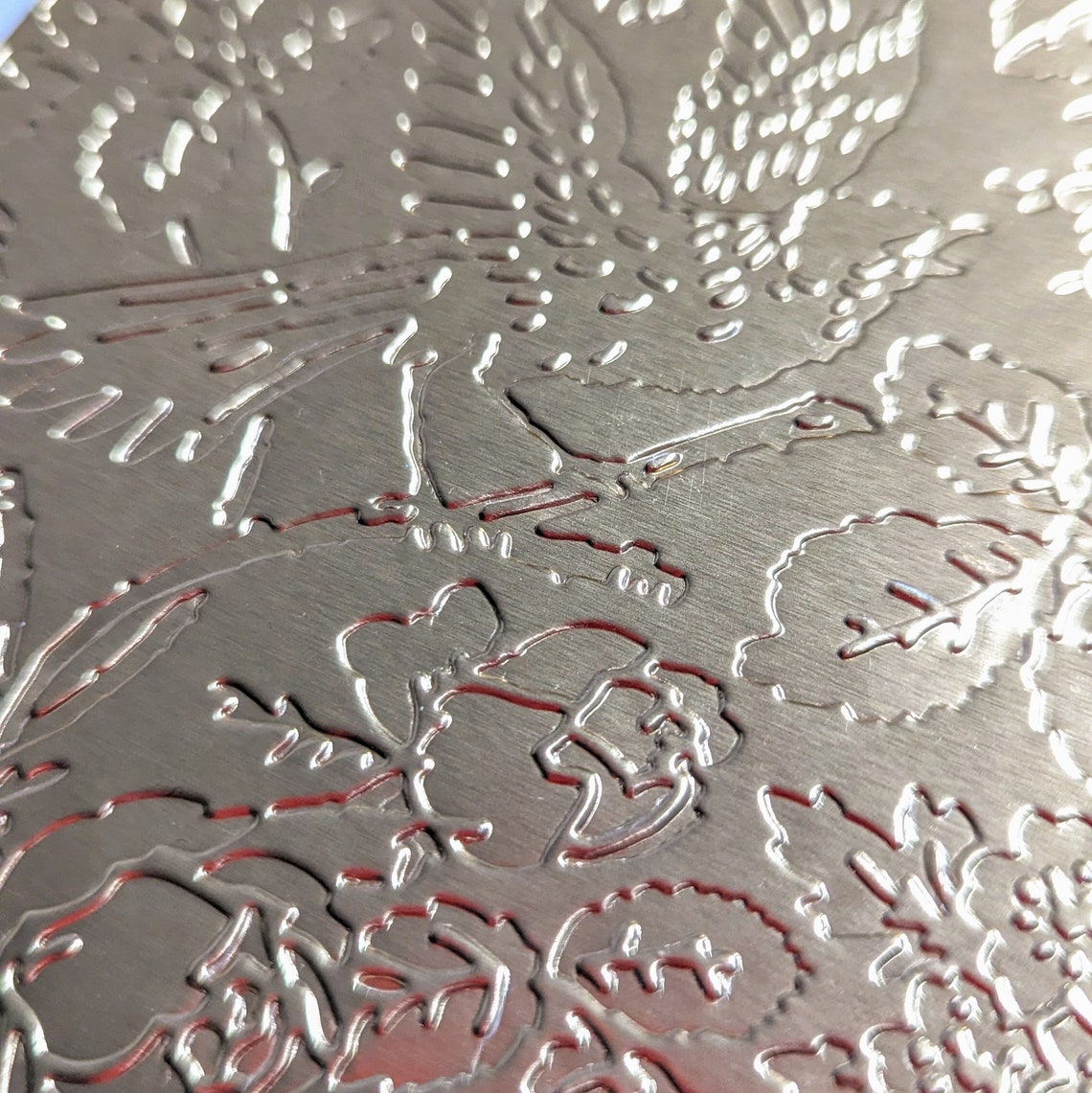 3D Embossed Cardstock Panels for DIY Cards Bird Embossed and Debossed ...