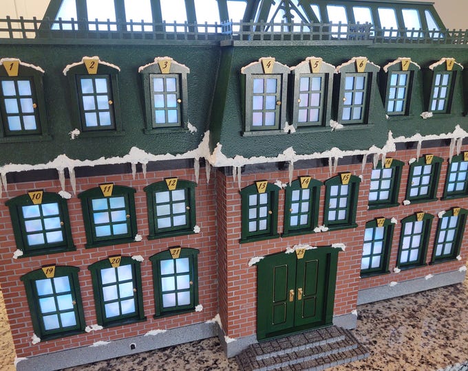 Christmas Advent House Kit W/ Optional Brick Exterior - Etsy