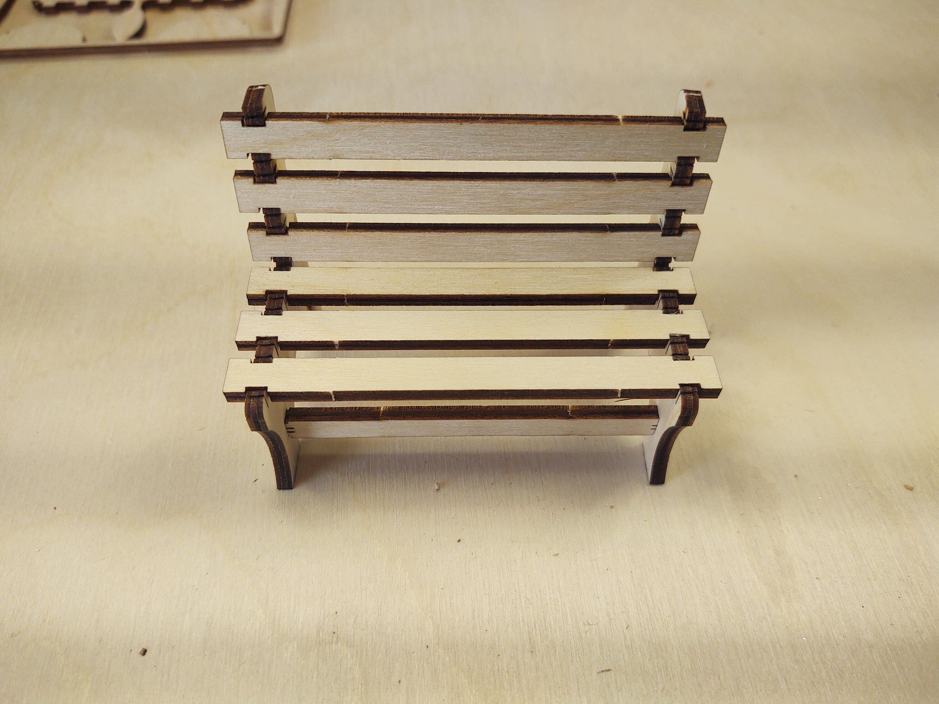 Advent House Laser Cut Bench Kit - Etsy