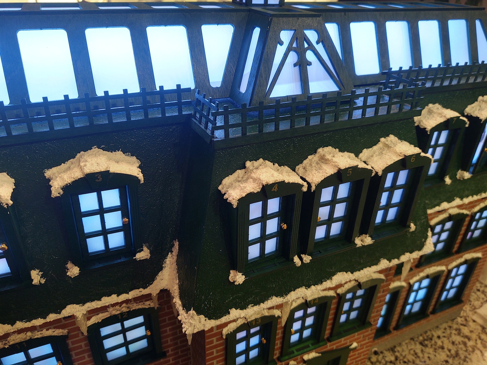 Christmas Advent House Kit W/ Optional Brick Exterior - Etsy