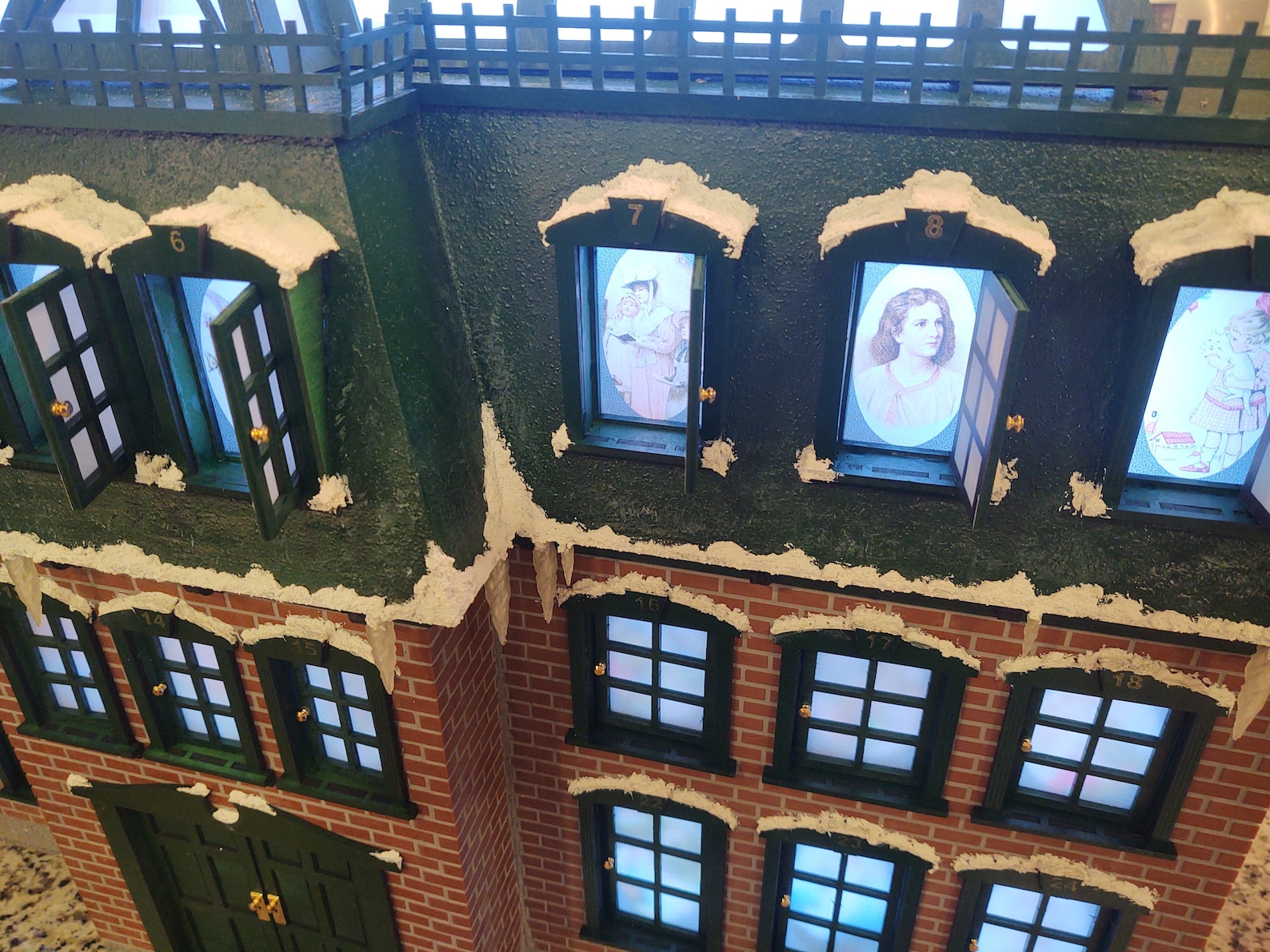 Christmas Advent House Kit W/ Optional Brick Exterior - Etsy