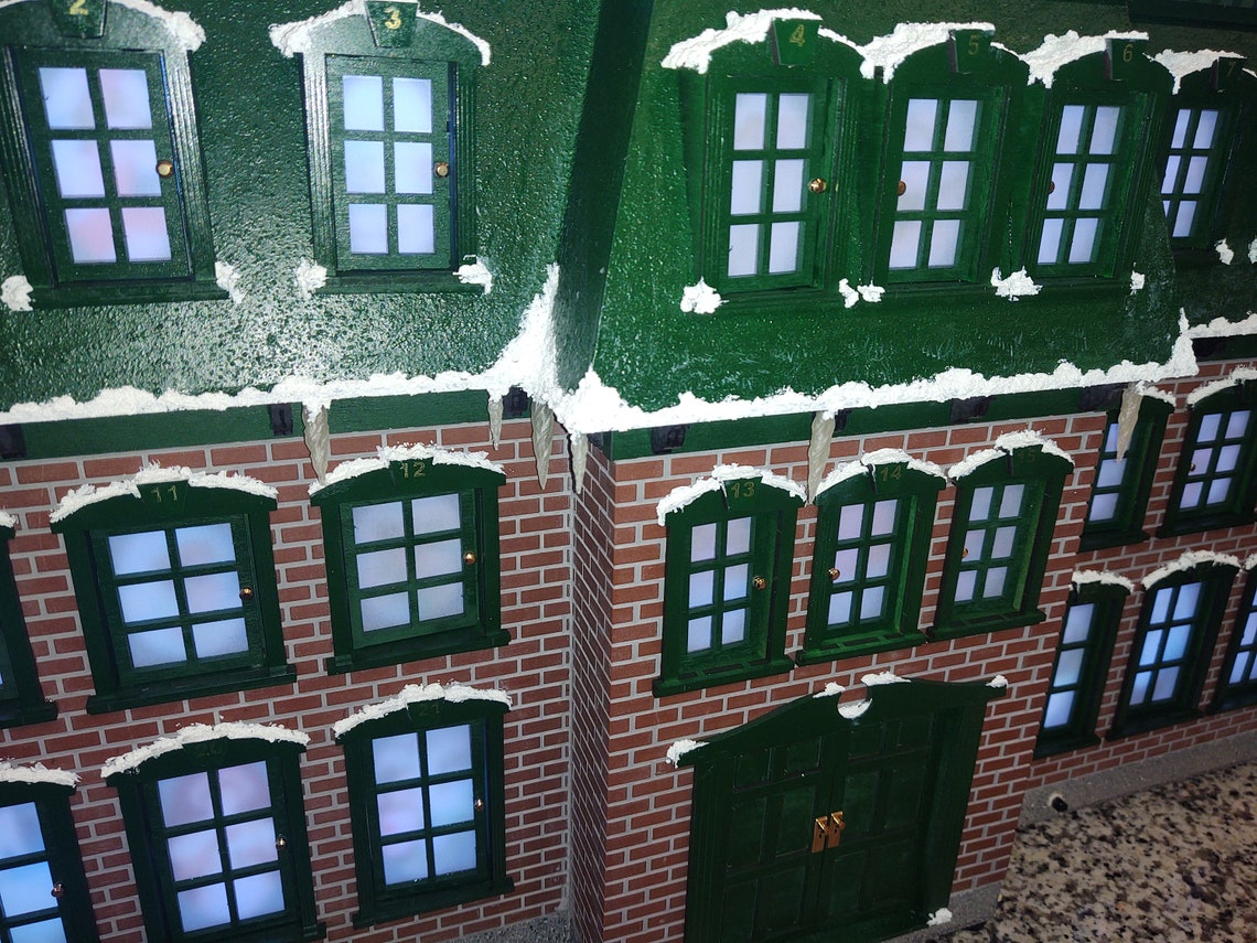 Christmas Advent House Kit W/ Optional Brick Exterior - Etsy