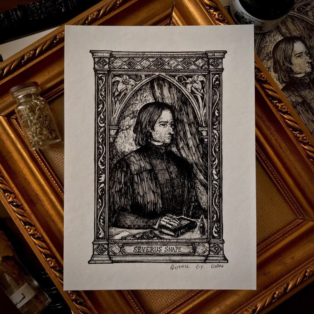 Professor Severus Snape Portrait Unframed 5x7 Print - Etsy