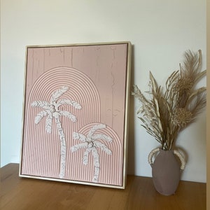 Palm Tree Textured Art. Textured Artwork - Etsy Australia