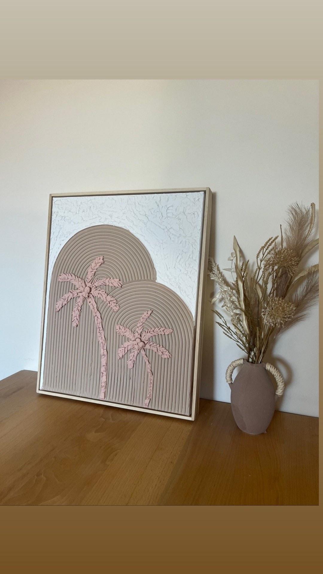 Palm Tree Textured Art. Textured Artwork - Etsy Australia