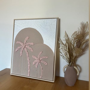 Palm Tree Textured Art. Textured Artwork - Etsy Australia
