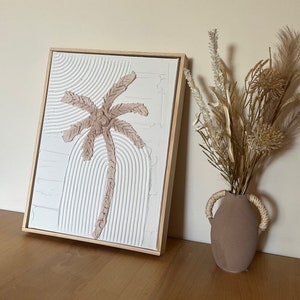 Palm Tree Textured Art. Textured Artwork - Etsy Australia
