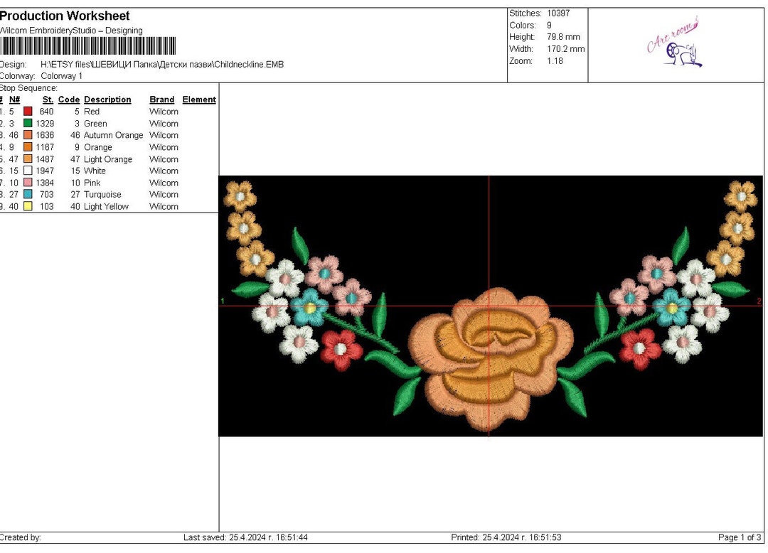 Child Neckline Machine Embroidery, Digital Girl Embroidery Designs ...