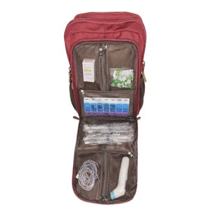 The Red Influencer Medical Backpack TPN, Tube Feeds,& Infusions With ...