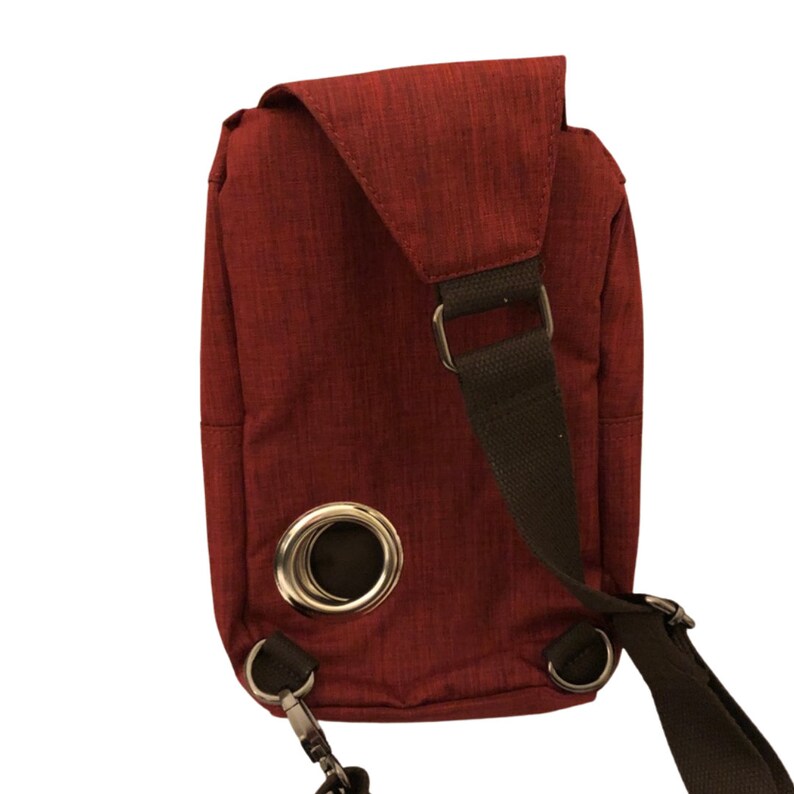 Red Canvas Sling Backpack - Etsy