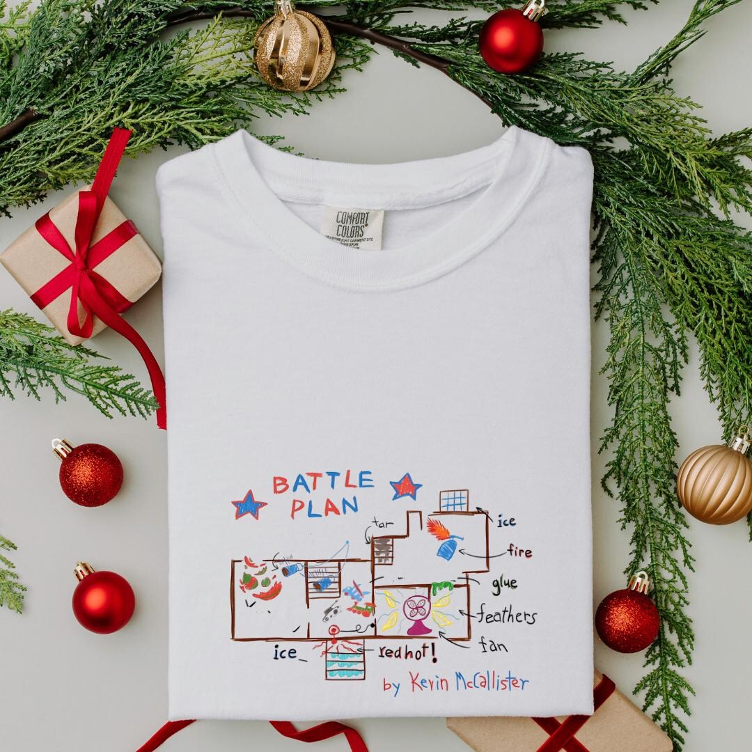 Home Alone Battle Plan Shirt: Kevin Mccallister Christmas Movie Tee - Etsy