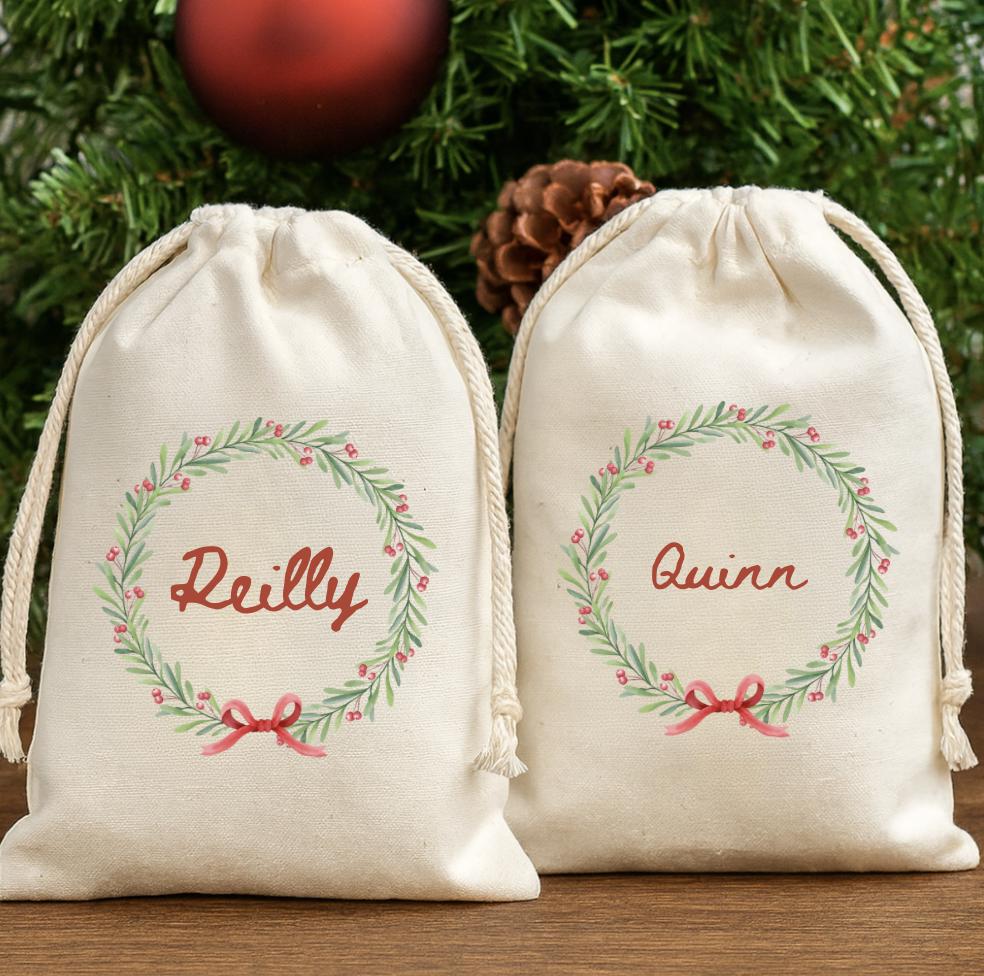Personalized Christmas Gift Bags: Holiday Party Favor Bag, Small ...