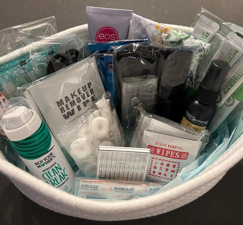 Wedding Bathroom Basket: 65+ Essentials Kit, Men's Wedding Bathroom ...