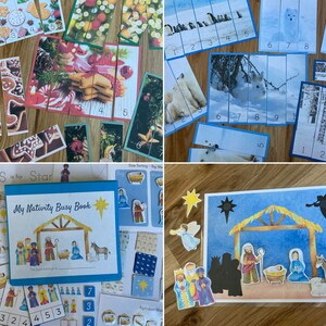 WINTER BUNDLE - Preschool Homeschool - Busy Book Printable - Montessori ...