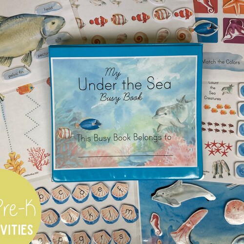 Ocean Busy Book Preschool Printable Summer Learning Binder - Etsy