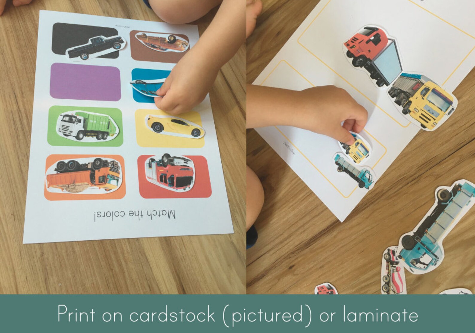 Cars & Trucks Preschool Printable Busy Book Toddler - Etsy
