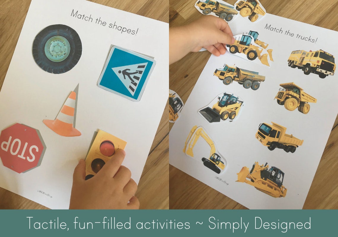 Cars & Trucks Preschool Printable Busy Book Toddler - Etsy