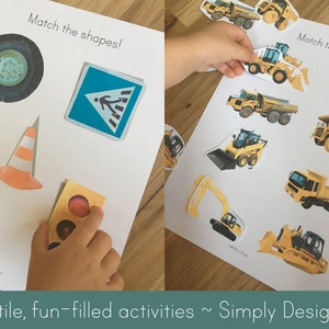 Cars & Trucks Preschool Printable Busy Book - Toddler Montessori ...