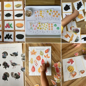 FALL BUNDLE - Autumn Preschool Homeschool - Busy Book Printable ...