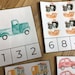 Cars & Trucks Counting Number Clip Cards - 1-10 Preschool Printable ...