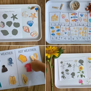 Summer Bundle - Busy Book Learning Binder - Preschool Kindergarten ...