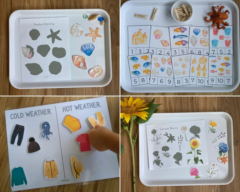 Summer Bundle Busy Book Learning Binder Preschool - Etsy