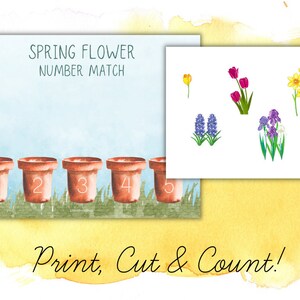 Spring Flowers - Counting Numbers Busy Book Page Learning Binder ...