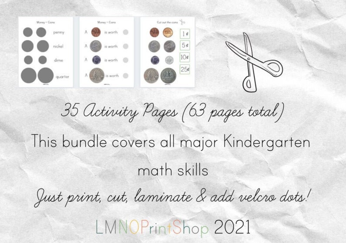 Kindergarten Printable Math Learning Binder Addition | Etsy