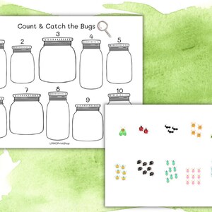 Count the Bugs - Counting Number Matching 1-10 Busy Book Binder ...
