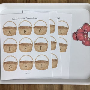 Apple Preschool Bundle - Fall Nature - Montessori Busy Book Learning ...