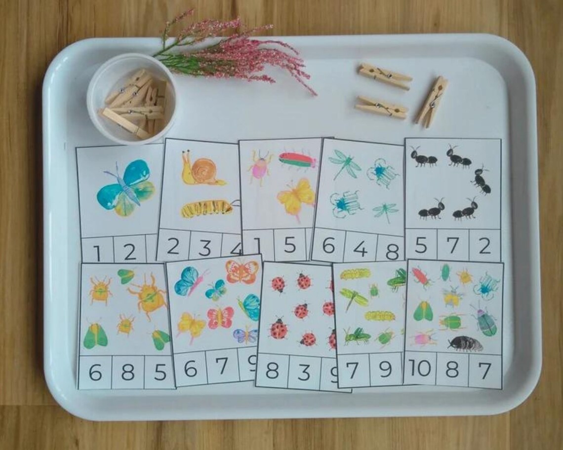 BUG Learning Bundle Insect Math Counting Preschool - Etsy