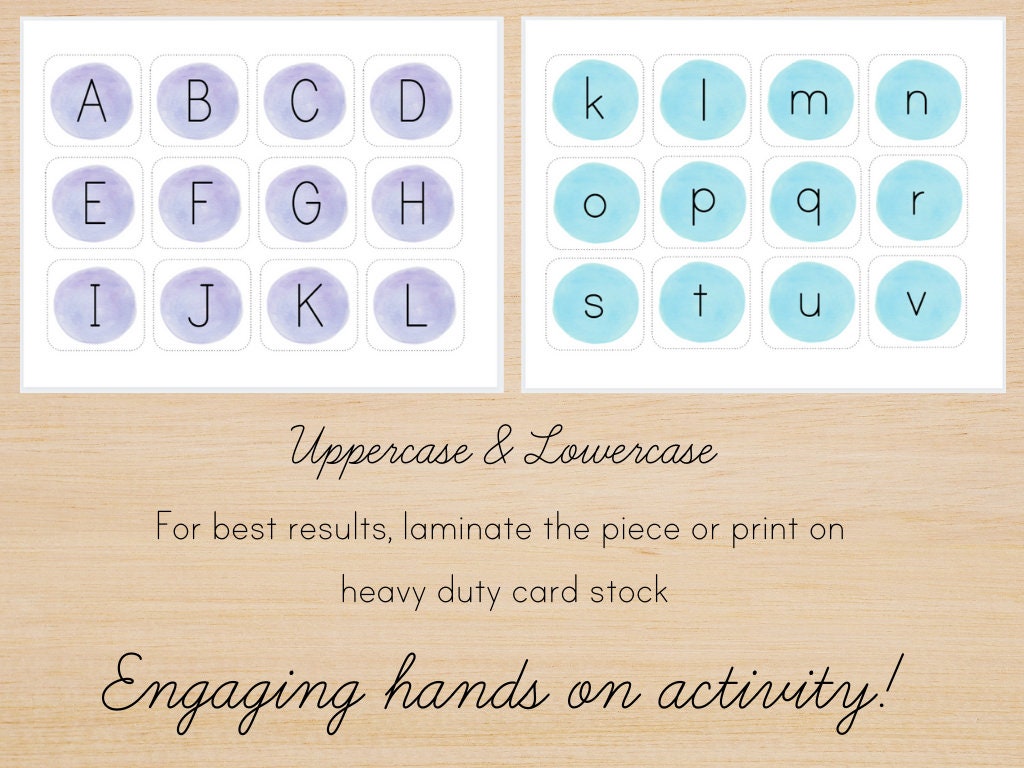 Easter Basket Alphabet Egg Matching Montessori Hands On | Etsy